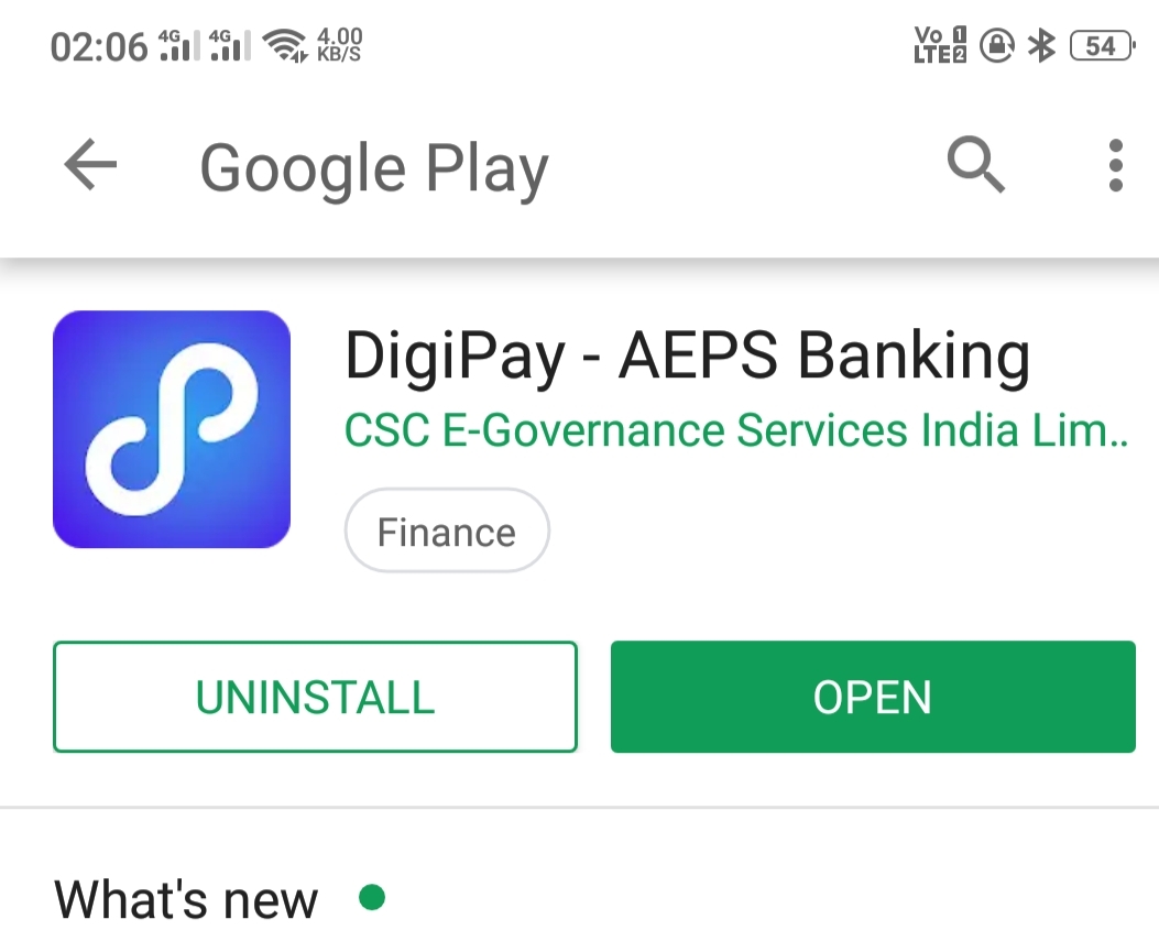 DIGIPAY MOBILE APPS LIVE IN CSC PORTAL , digipay csc AEPS