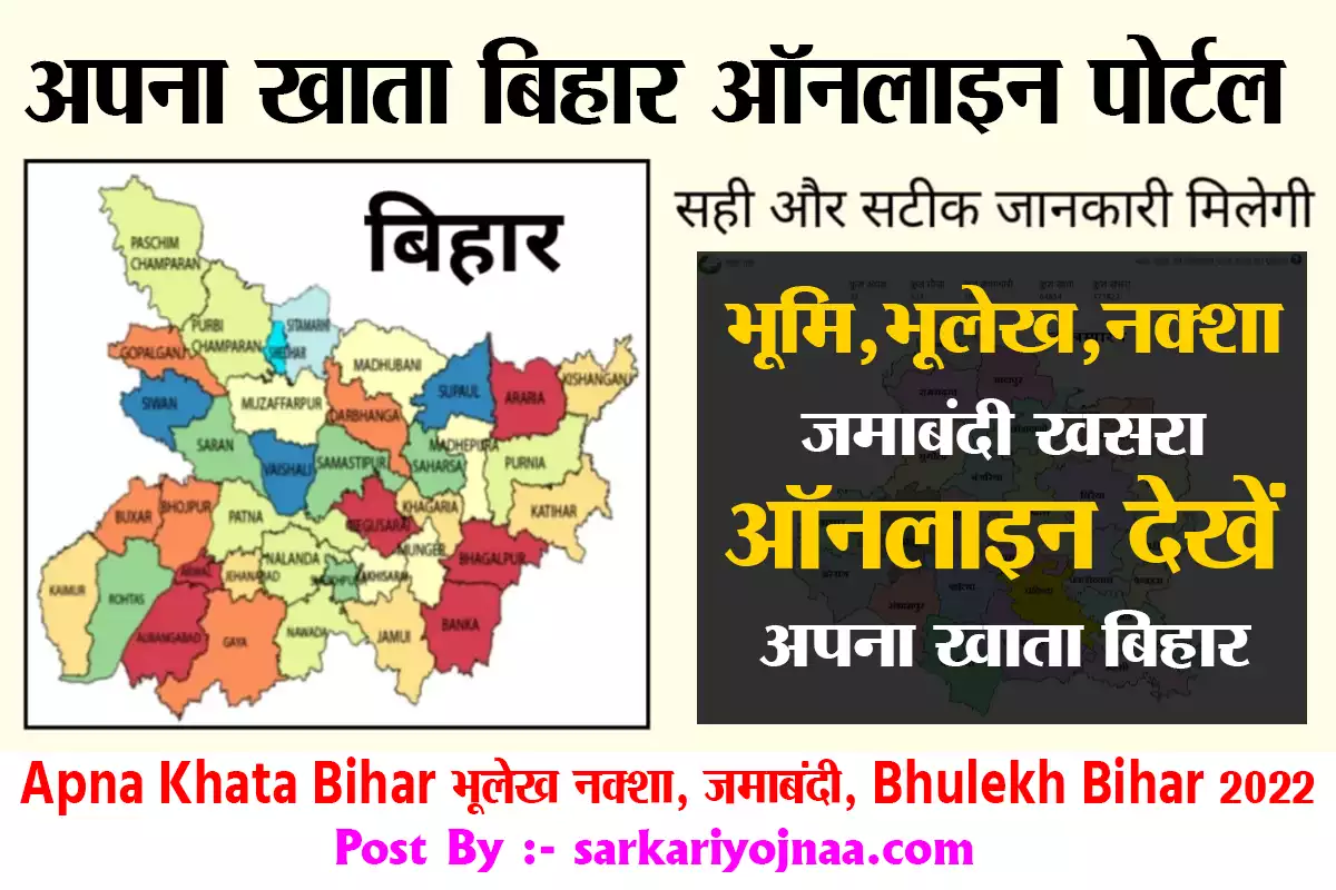 Apna Khata Bihar भूलेख नक्शा, जमाबंदी, Bhulekh Bihar 2022
