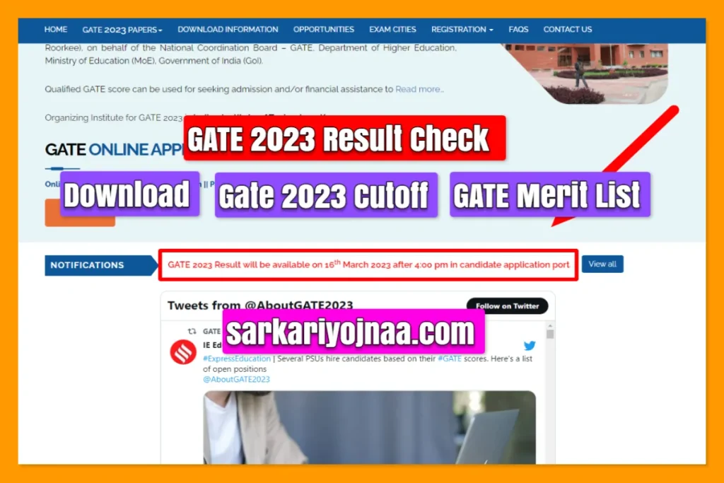 GATE 2023 Result (Released) LIVE Updates: gate.iitk.ac.in Result Link ...