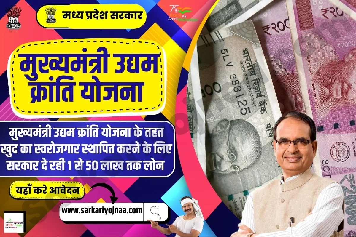 मुख्यमंत्री उद्यम क्रांति योजना 2023: ऑनलाइन आवेदन प्रकिया एवं लाभ