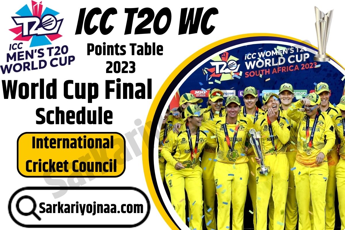ICC T20 WC Points Table 2023, World Cup Final Schedule Online