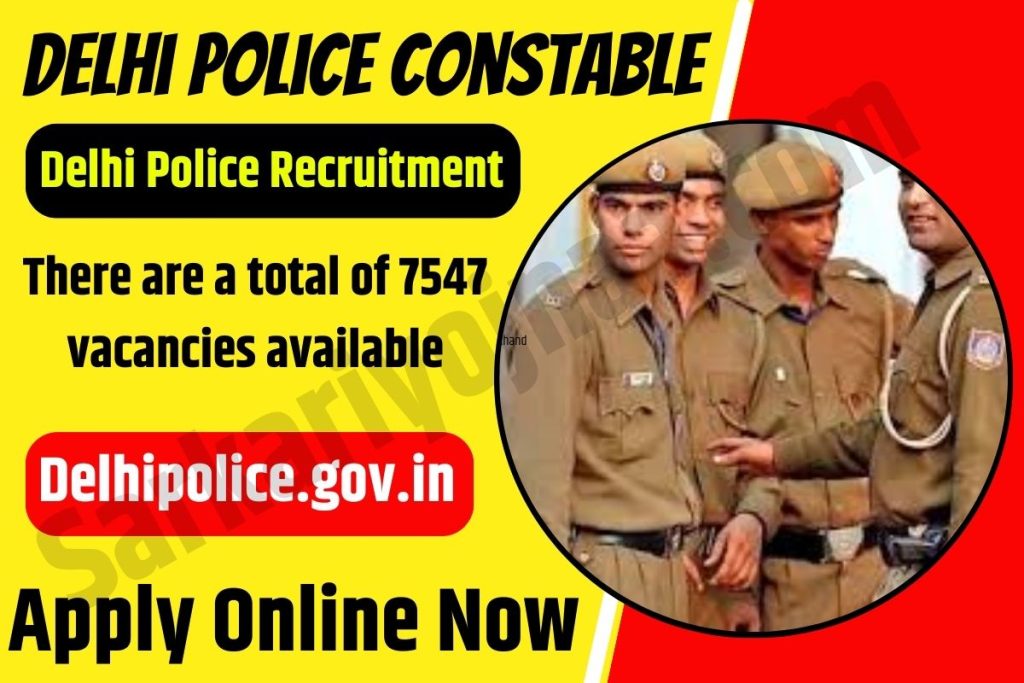 Delhi Police Constable Recruitment 2023, Notification, Apply Online