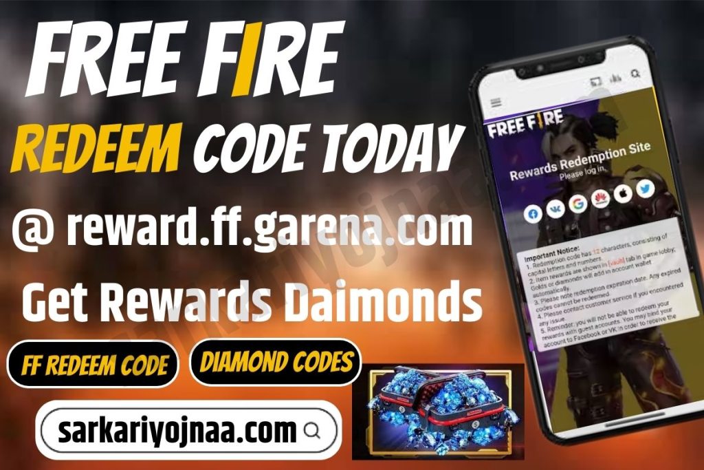 Garena Free Fire MAX Redeem Codes Today Claim Now @ Reward.ff.garena.com!