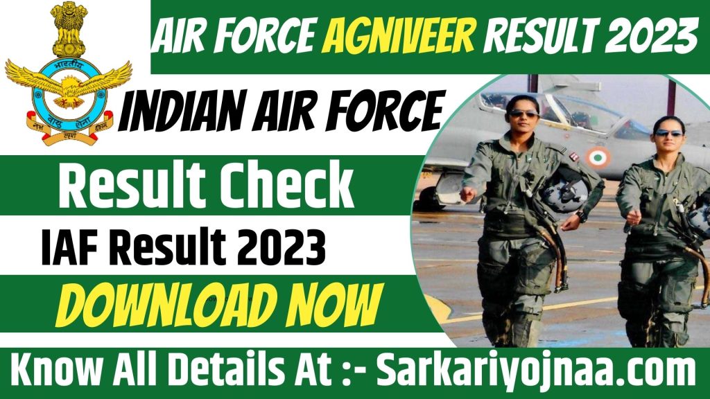 IAF Agniveer Vayu Result 2023 Out Now! Check Your Result and Cut Off ...