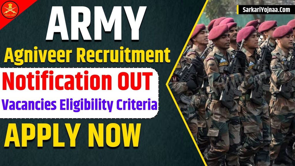 Army Agniveer Recruitment 2024 Notification(OUT) Apply Now