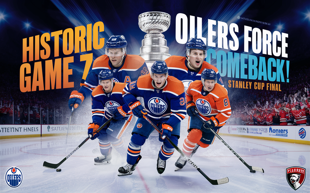 Oilers Force Historic Game 7 in Stanley Cup Final Comeback