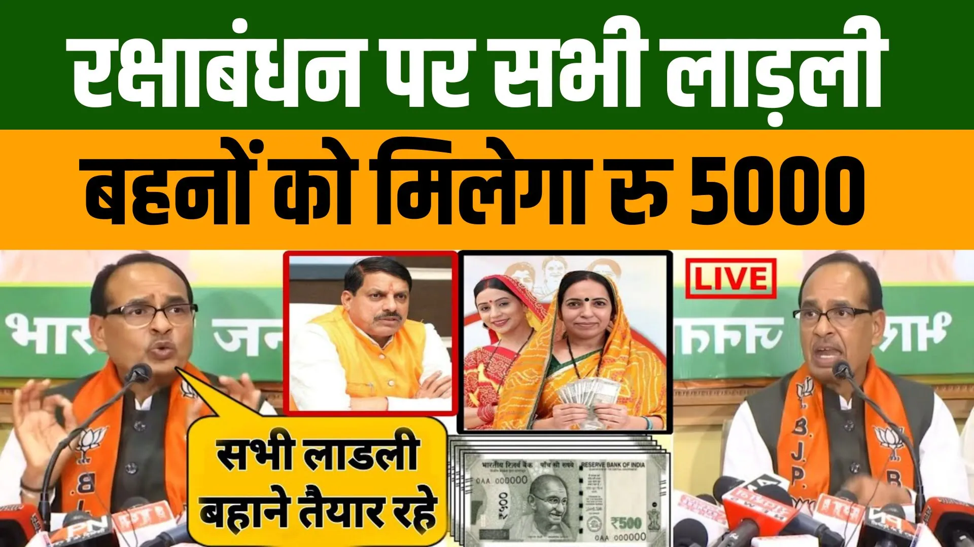 Ladli Behna Yojana: रक्षाबंधन पर मिलेगा 5000 रुपये का तोहफा!