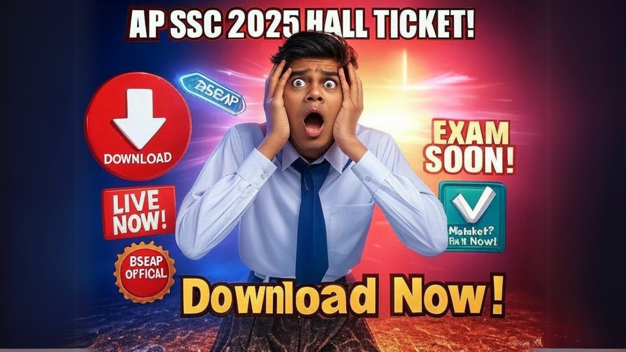 AP SSC Hall Ticket 2025: New Link Live bse.ap.gov.in- Get Your Admit ...
