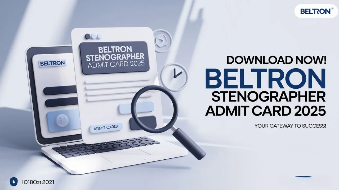 Beltron Stenographer Admit Card 2025: बेल्ट्रॉन स्टेनोग्राफर का एडमिट ...