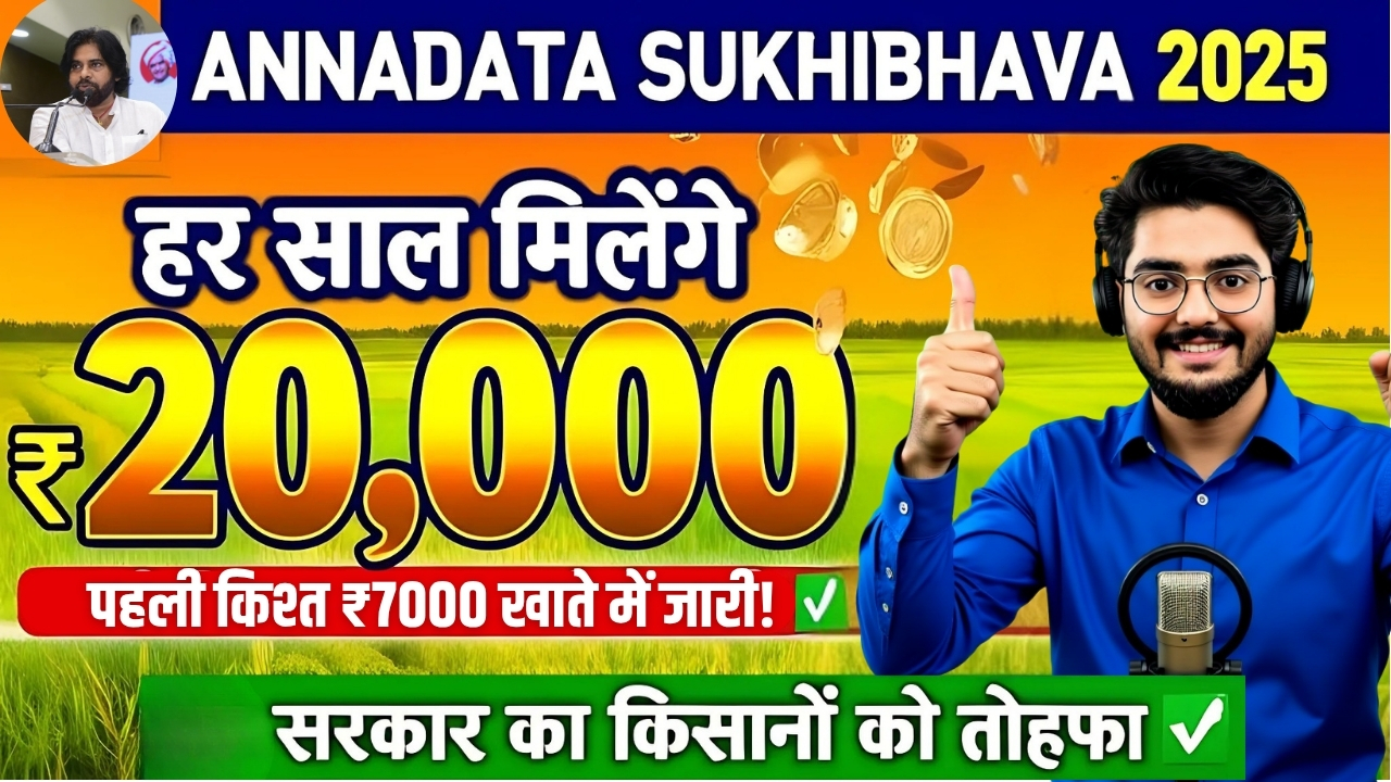 Annadata Sukhibhava 2025: किसानो को हर साल रु 20000 मिलेंग!